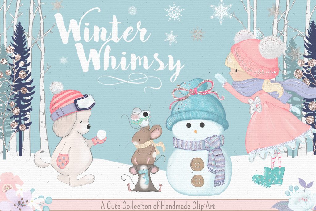 Winter Whimsy Clipart Collection - Pretty Little Lines