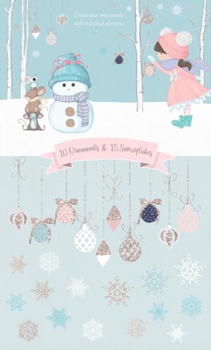 Winter Whimsy Clipart Collection - Pretty Little Lines